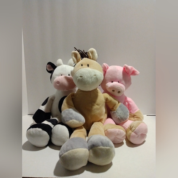 Toys | Animal Adventure Farm Animals Stuffies3 | Poshmark